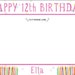 Birthday Photo Prop Frame Template, Editable Happy Birthday Party Decor ...