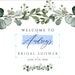 Eucalyptus Welcome Sign Template, Bridal Shower / Hen Party / Baby ...