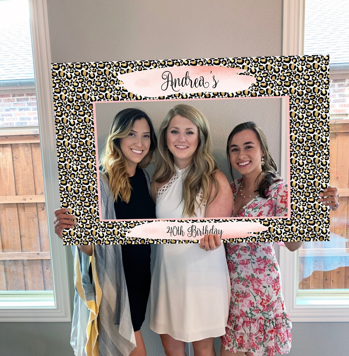 Birthday Party Photo Prop Frame Printable Template Animal - Etsy