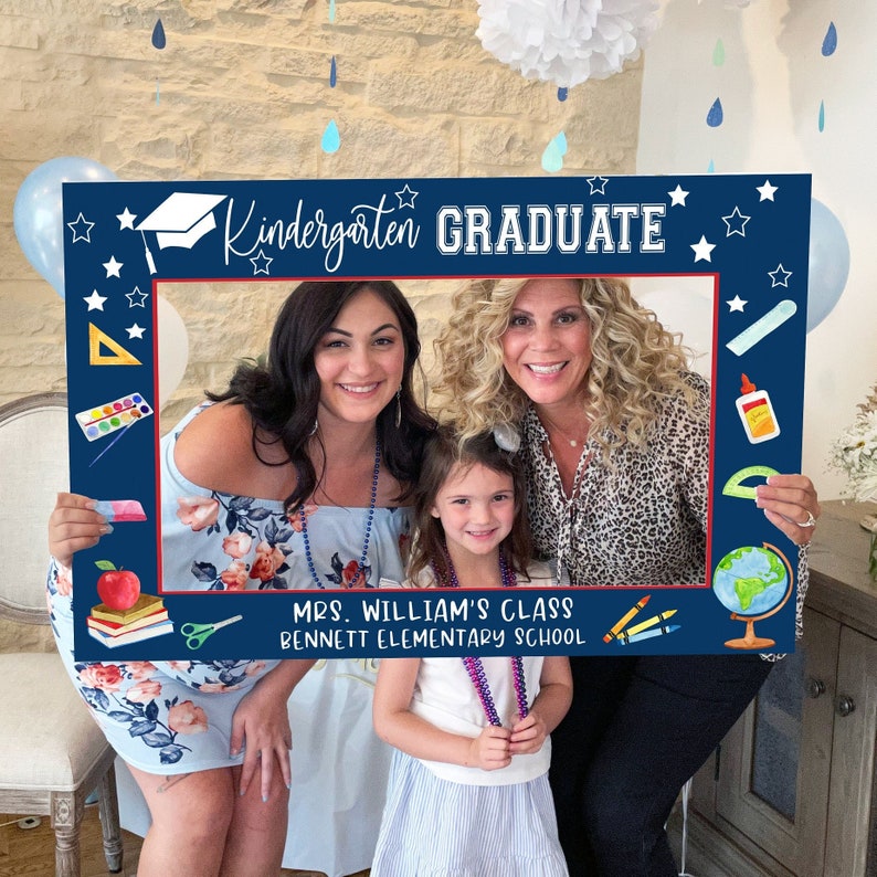 Graduation Photo Prop Frame Template Editable Grad Party - Etsy