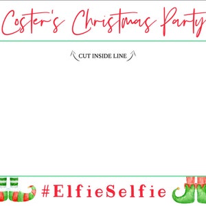 Elfie Selfie Christmas Photo Prop Frame: DIY Printable Template - Etsy