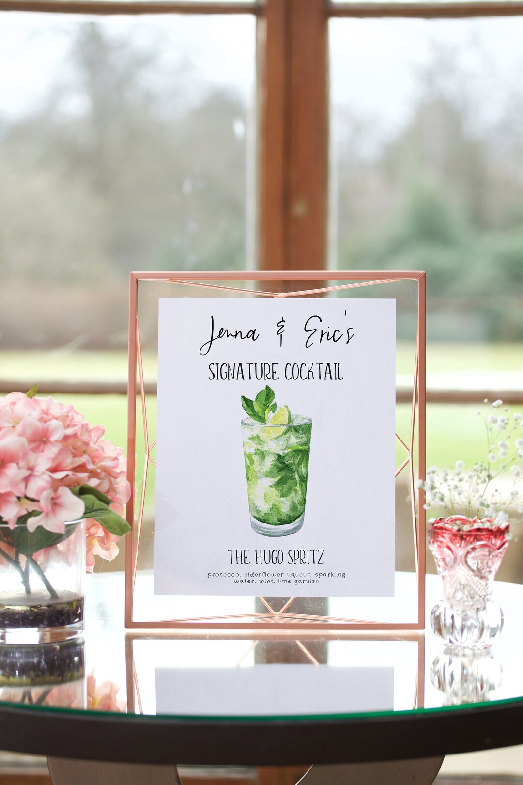 Signature Drink Template, Modern Editable Drink Menu, Minimalist ...