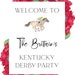 Kentucky Derby Party Welcome Sign Template, Derby Welcome Sign Template ...