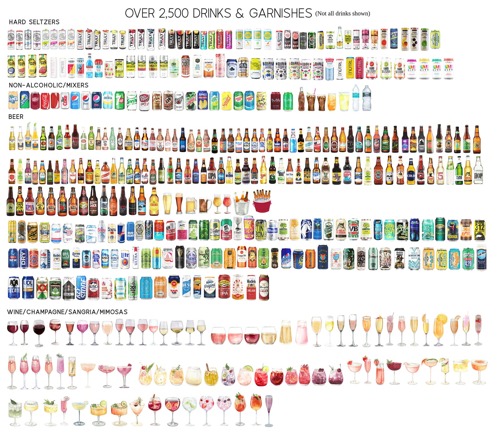 Bar Menu Card Template, Modern Editable Drink Menu Template, Minimalist ...