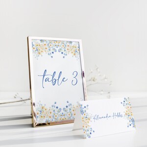 Something Blue Before I Do Table Numbers Printable Template, DIY ...