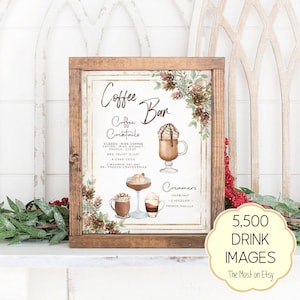 Coffee Bar Sign Template: Hot Cocoa Menu (digital Download) - Etsy