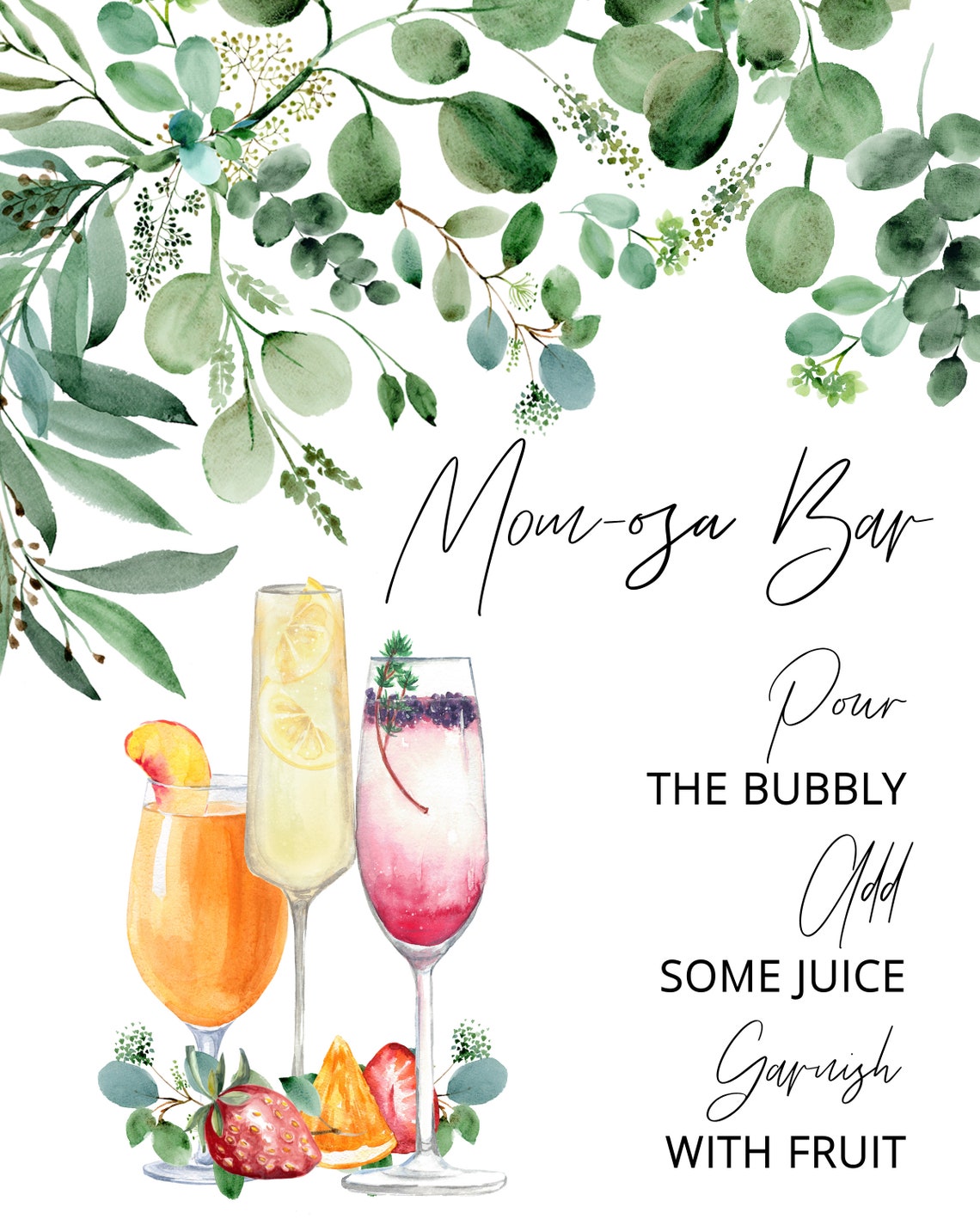 Momosa Bar Sign Download Printable Mom-osa Sign Printable - Etsy