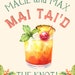 We Mai Tai'd the Knot Sign Signature Drink Mai-tai Sign - Etsy