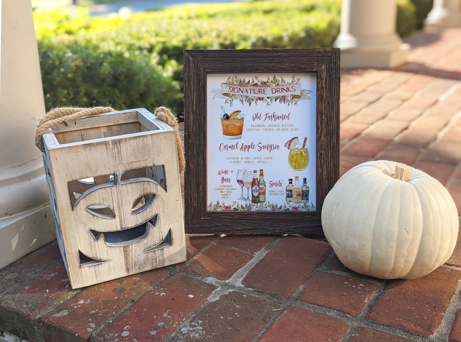 Fall Signature Drinks Sign Autumn Signature Cocktails - Etsy