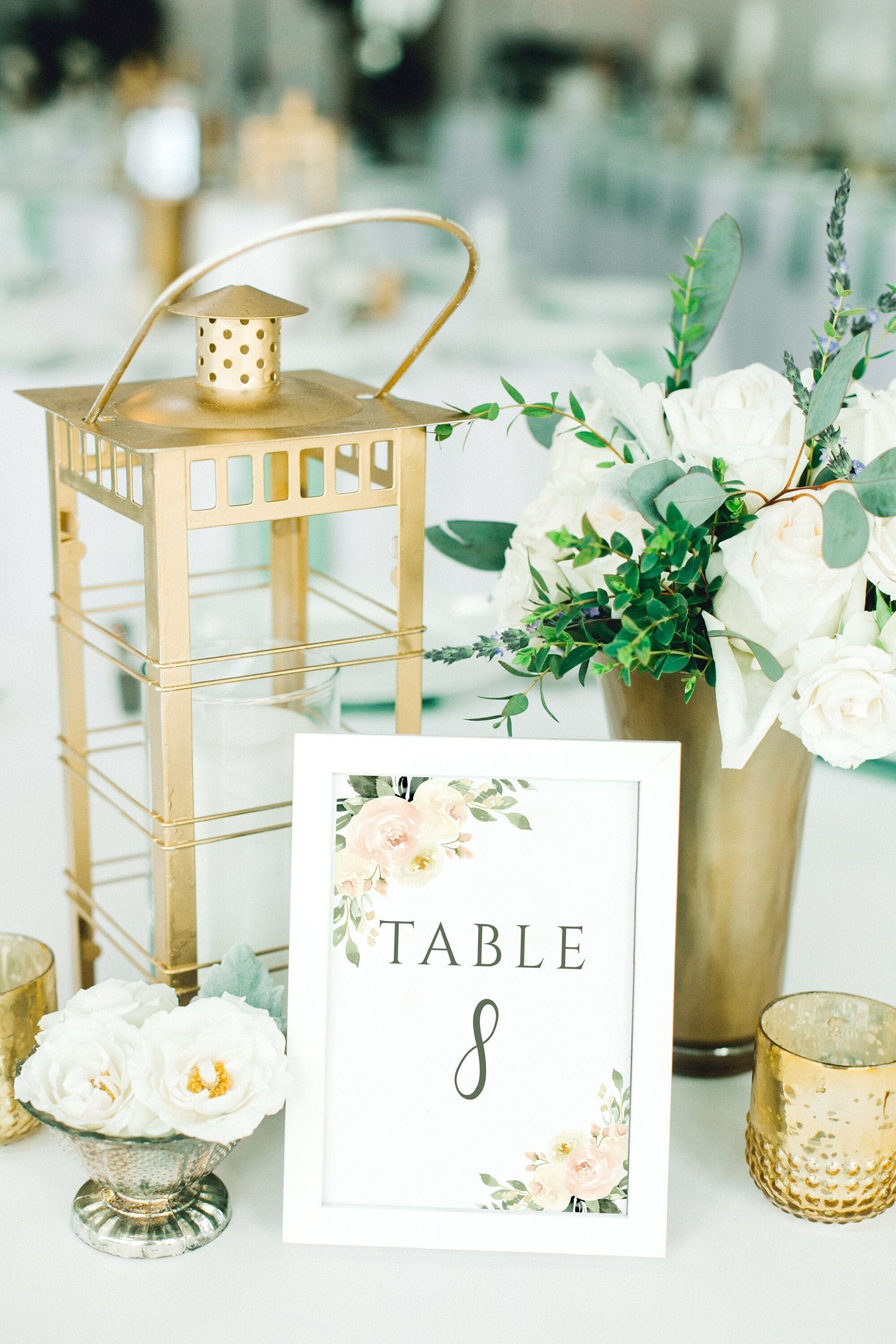 Printable Table Number Card Table Number Template Wedding | Etsy