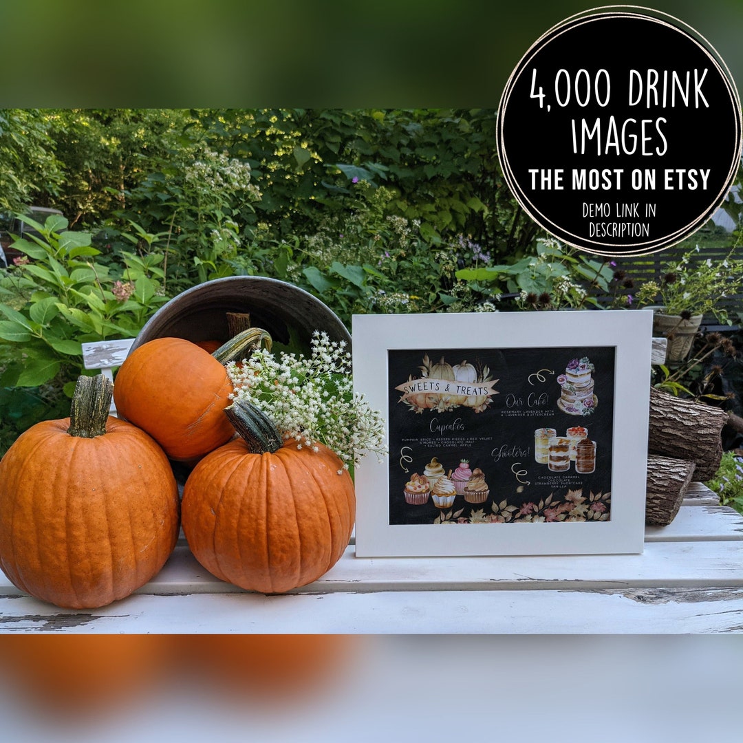 Fall Dessert Bar Menu Sign Template Editable Autumn Dessert - Etsy