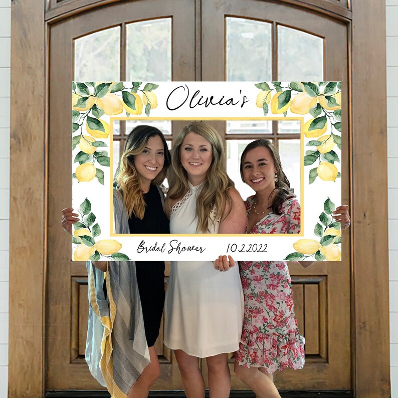 Photo Prop Frame PRINTED Ready to Use Lemon Bridal Shower - Etsy