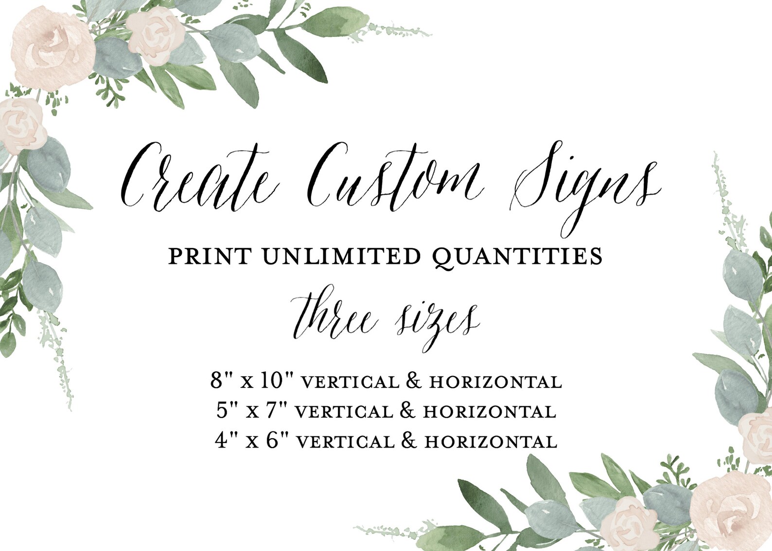 Wedding Signs Wedding Signs Printable Wedding Signs | Etsy