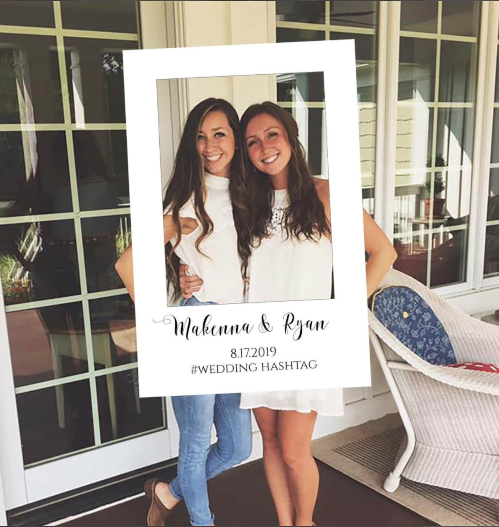 Selfie Photo Prop Frame PRINTED Ready to Use Photo Style - Etsy