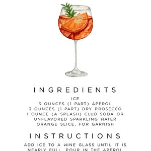 Cocktail Recipe Cards Template Editable Drink Recipe Card - Etsy