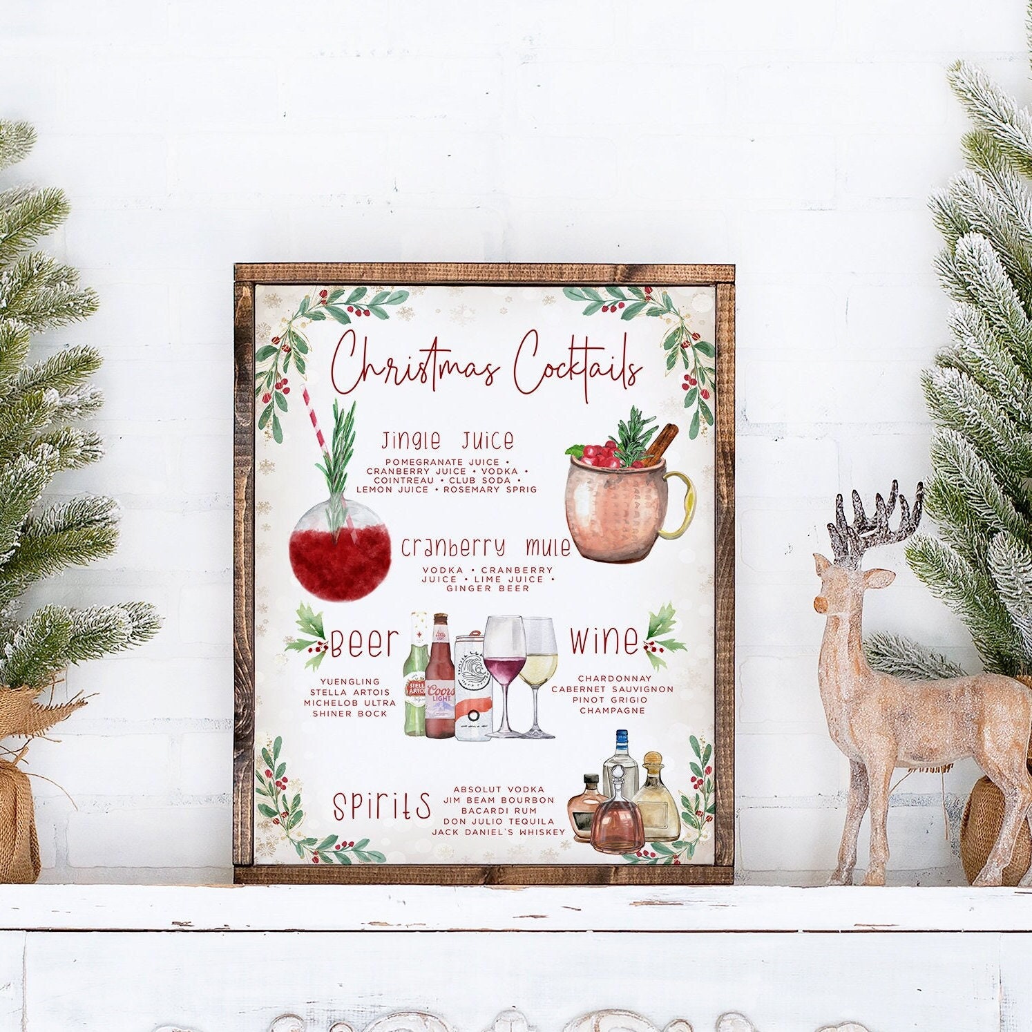 Rustic Drink Signs - Etsy