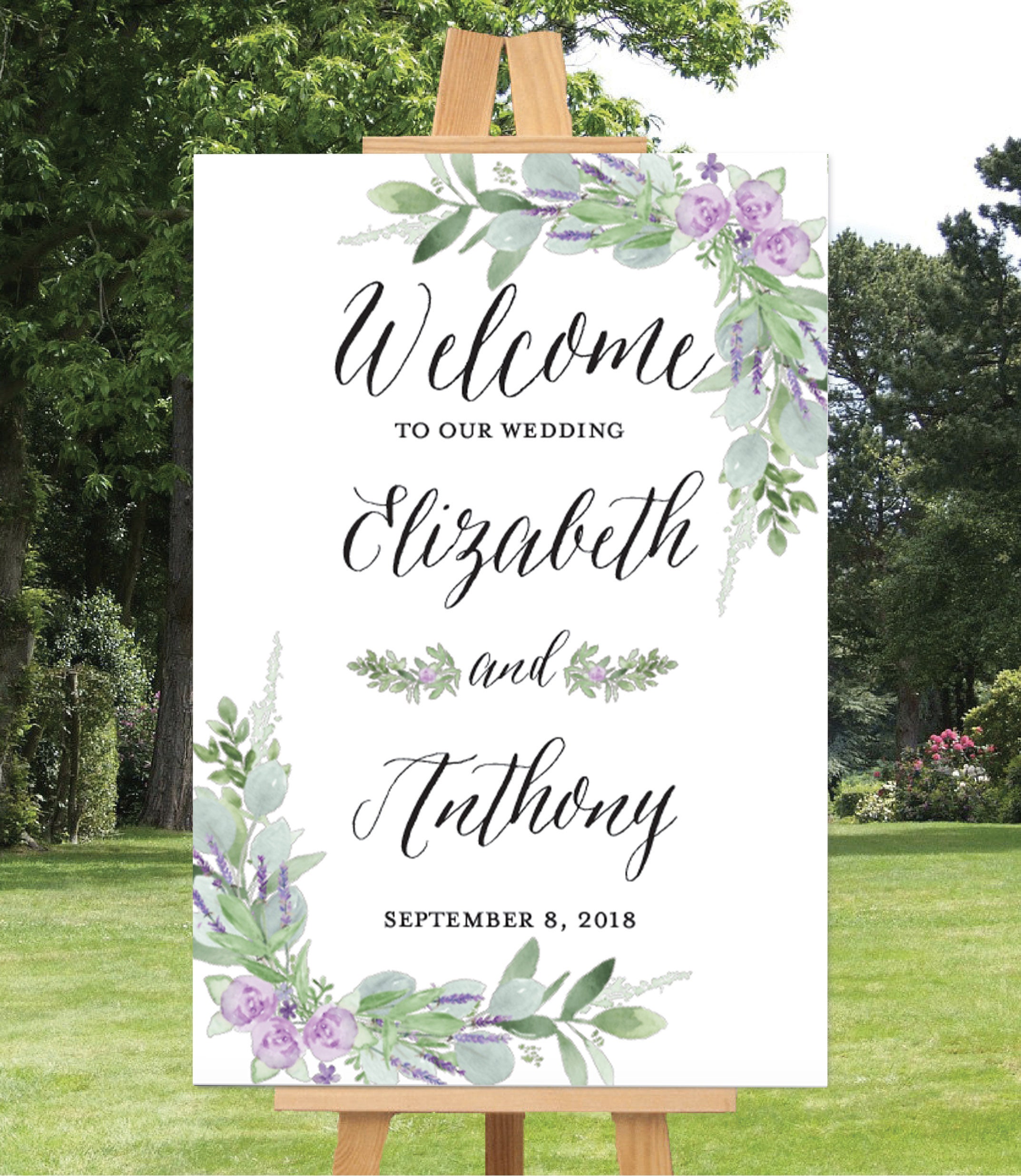 Wall Hangings Home & Living Wall Décor Turquoise Welcome Wedding Sign ...