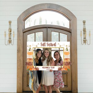 Fall Photo Prop Frame Printable Template, Harvest Festival Decor, Fall ...