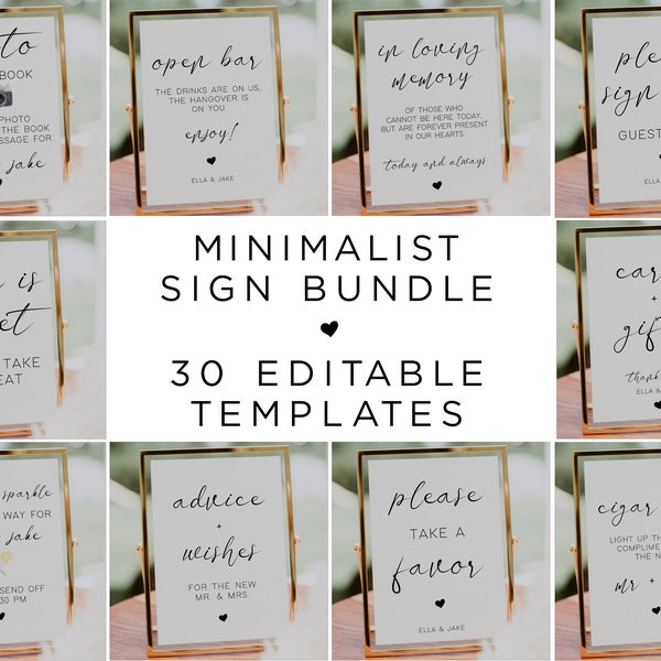 Diy Wedding Signs - Etsy