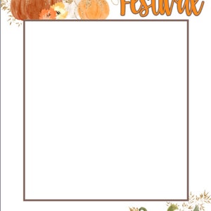 Personalized Fall Festival Photo Prop Frame: Pumpkin Harvest Backdrop ...