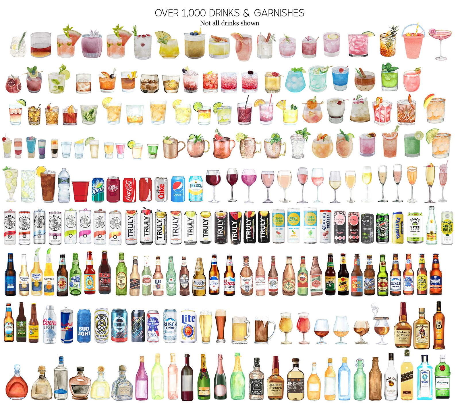 Pool Party Bar Menu Template Summer Party Drink Menu | Etsy Canada