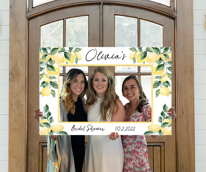 Photo Prop Frame PRINTED Ready to Use Lemon Bridal Shower - Etsy