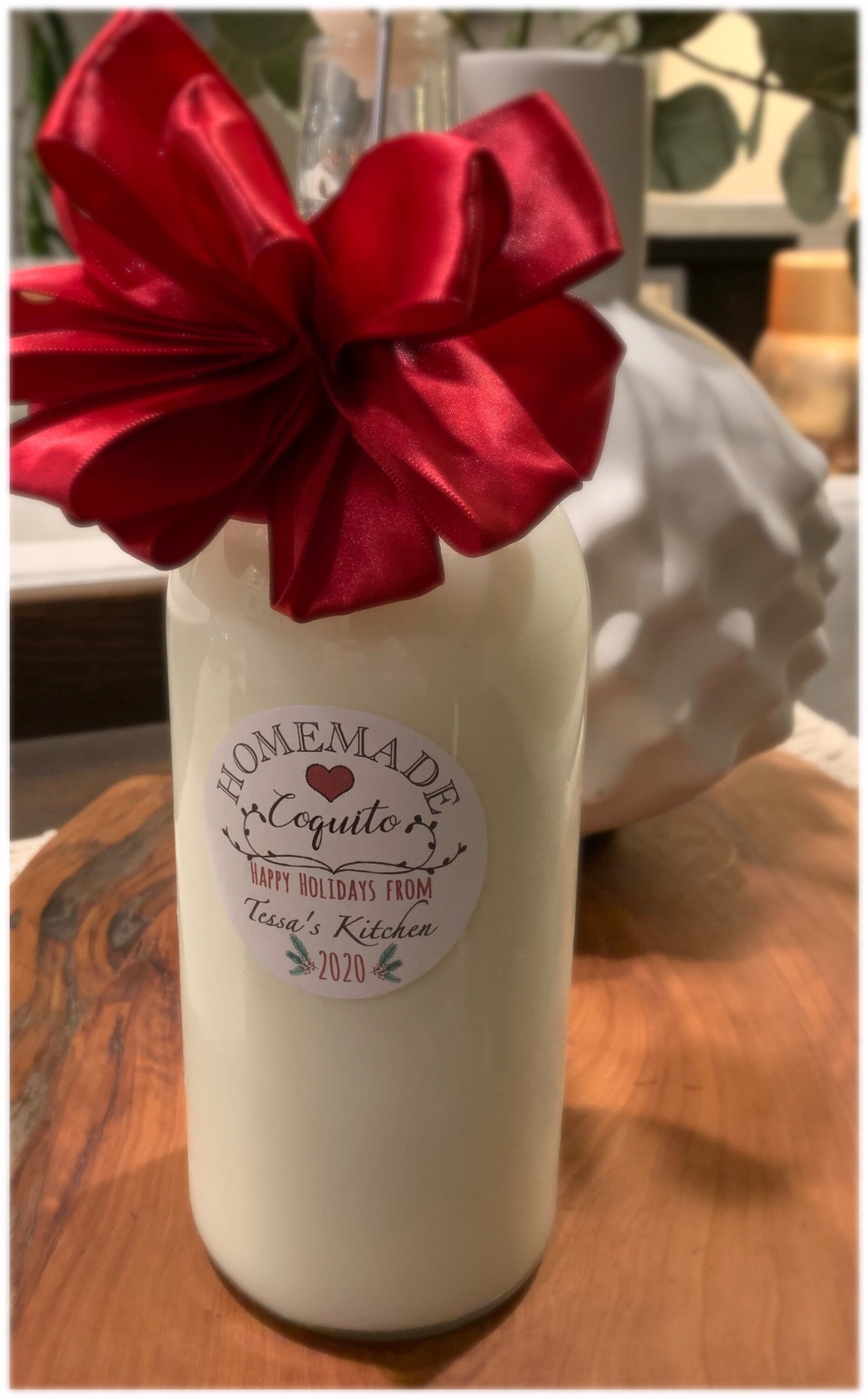 Coquito Labels • (holiday) • Personalized STICKERS • Holiday Gifts ...