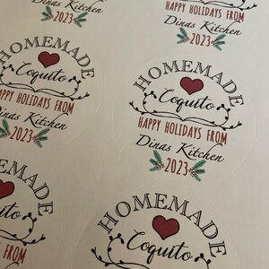Coquito Labels • (holiday) • Personalized STICKERS • Holiday Gifts ...