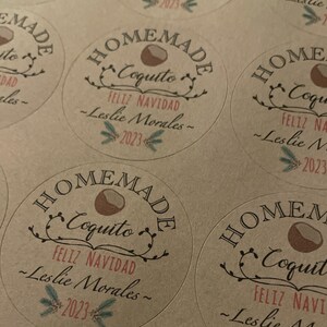 Coquito Labels (holiday) • Qty 20 • Personalized • Homemade Coquito ...