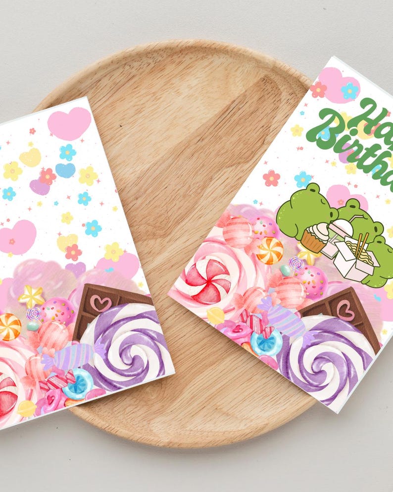 Printable Frog Birthday Card Template | Cute Editable Birthday Card ...