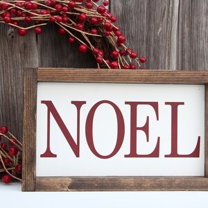 NOEL Sign, NOEL Painted Wood Sign, Christmas Wood Sign, Christmas Sign ...