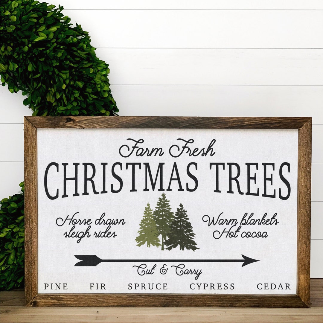 Christmas Tree Farm Sign, Tree Farm, Christmas Wood Sign, Holiday Wood ...