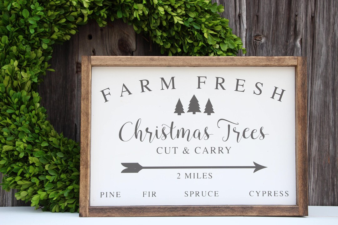 Christmas Tree Farm Wood Sign, Tree Farm Sign, Christmas Wood Sign ...