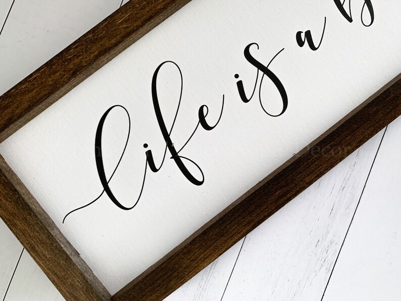 Life is a Beautiful Adventure Wood Sign Framed Wood Sign - Etsy