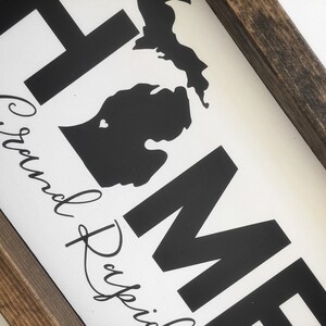Michigan HOME Wood Sign With Custom City Option - Etsy