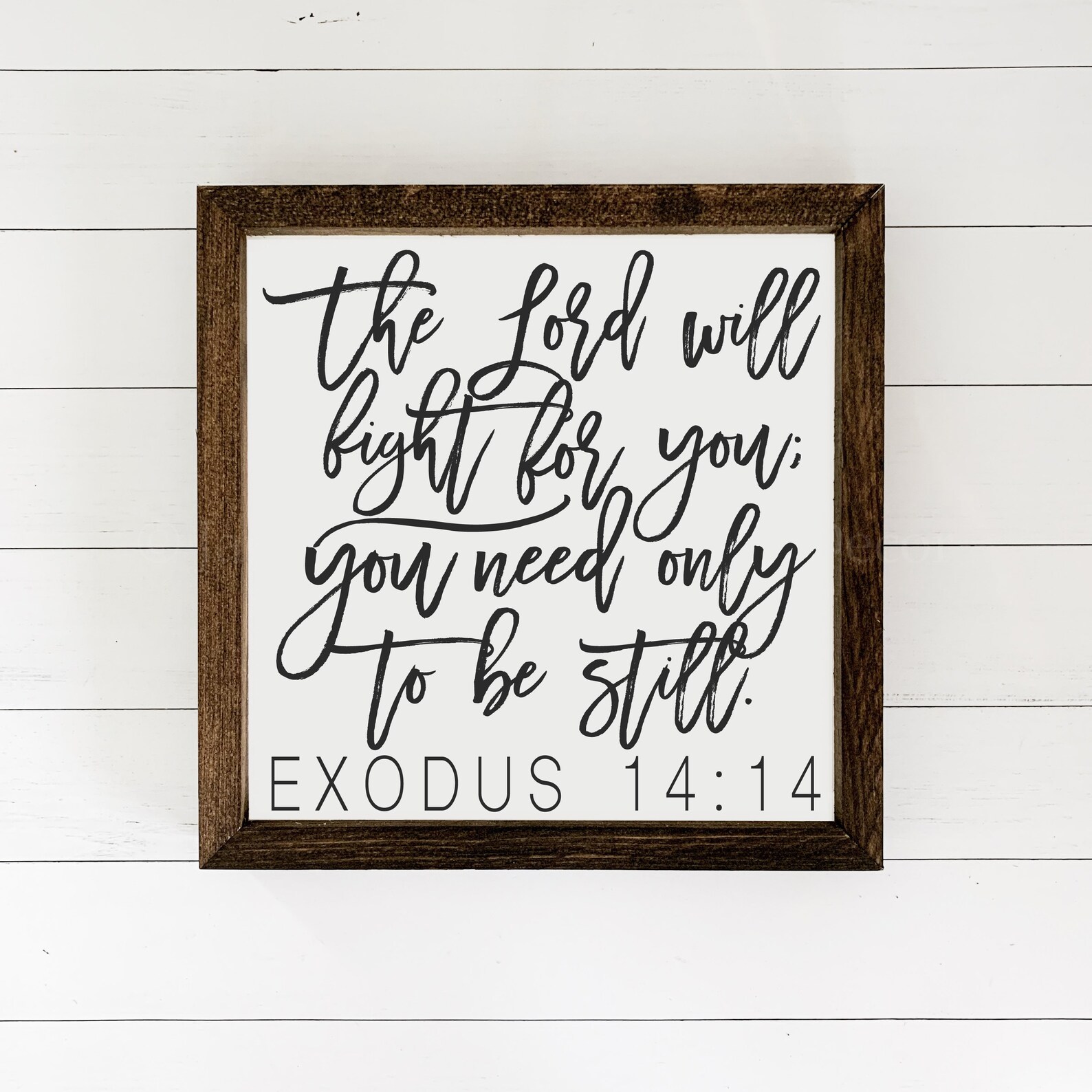 The Lord Will Fight for You Exodus 14:14 Wood Sign Wood | Etsy