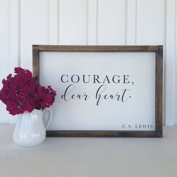 Courage Sign - Etsy