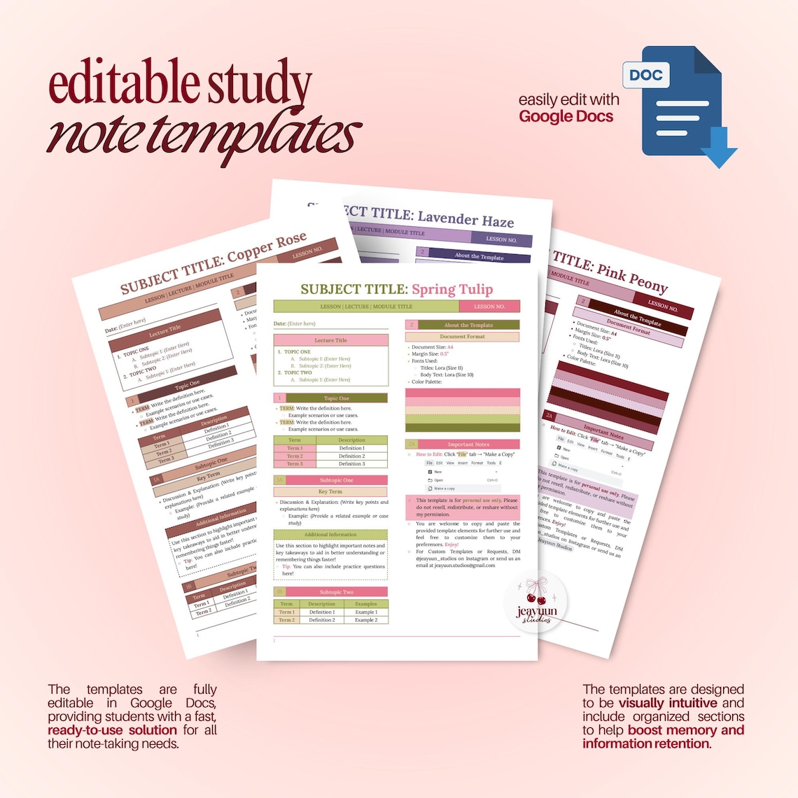 The Ultimate Study Notes & Reviewer Templates for Students (bundle of ...