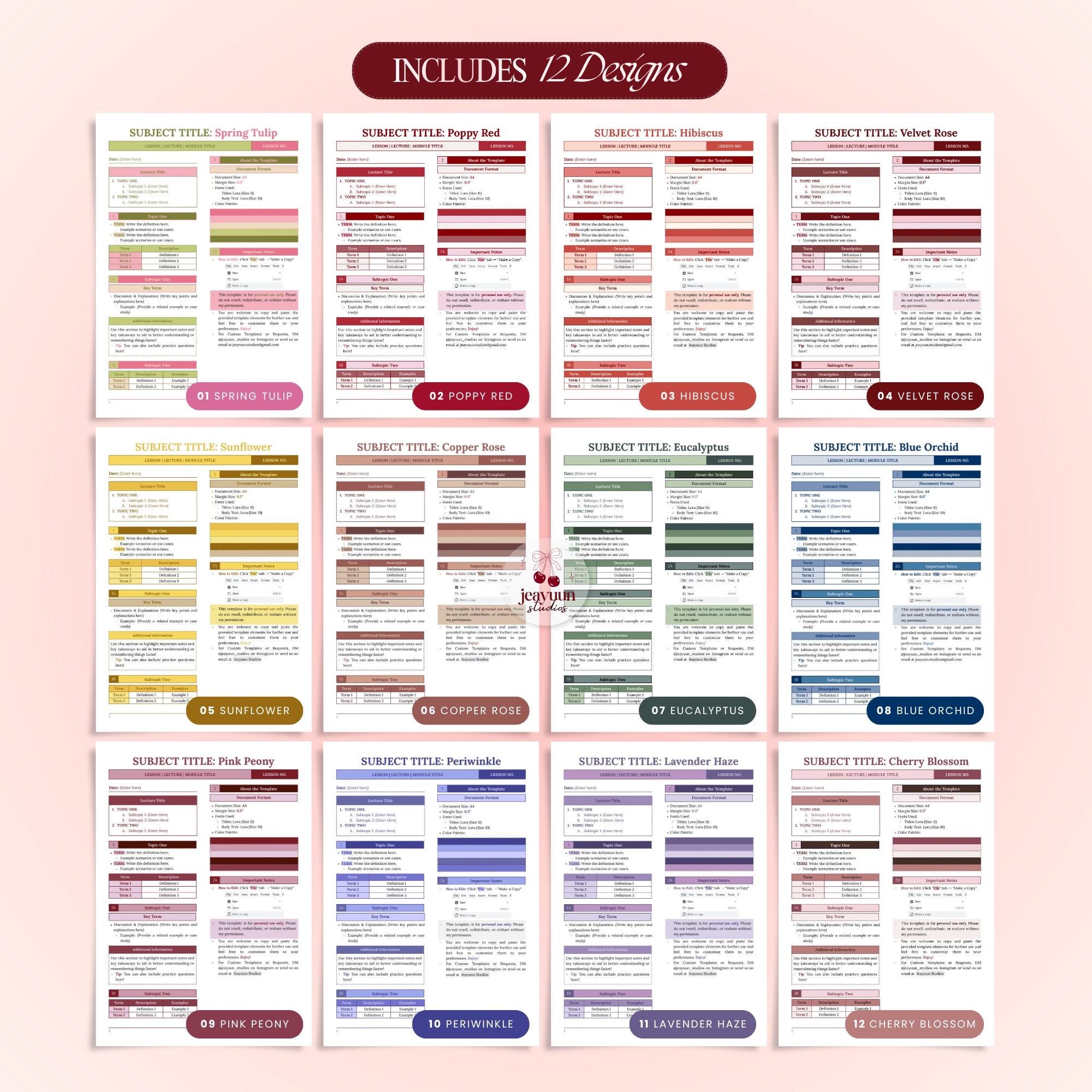 The Ultimate Study Notes & Reviewer Templates for Students (bundle of ...