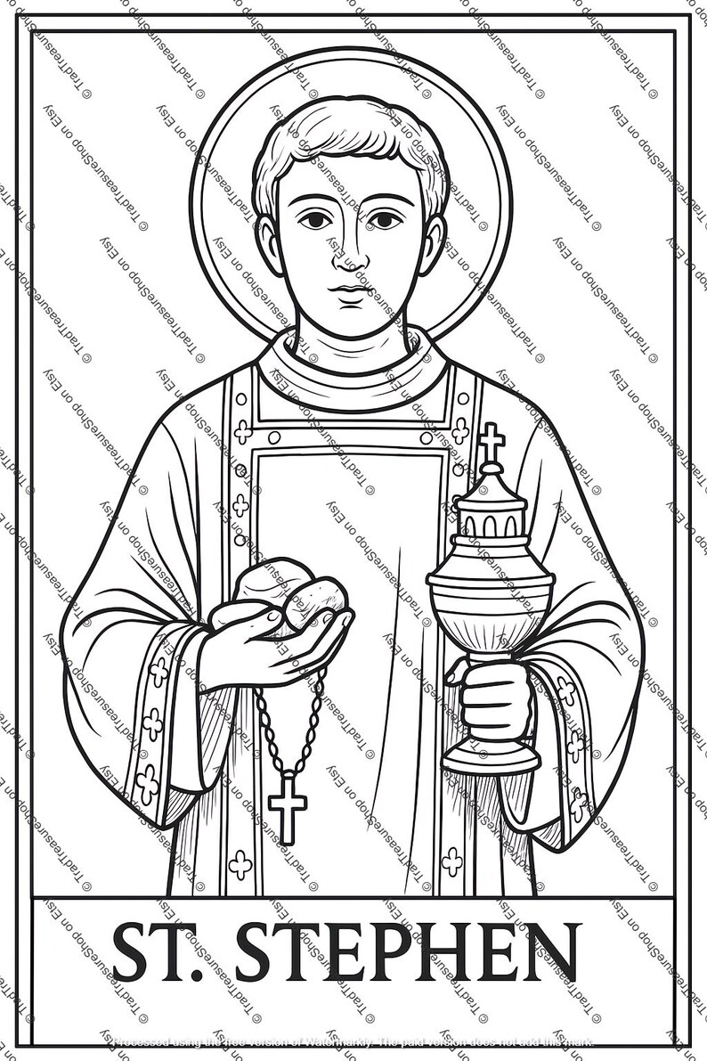 Catholic Saint Coloring Book, Printable, Educational, Feast Days, for ...
