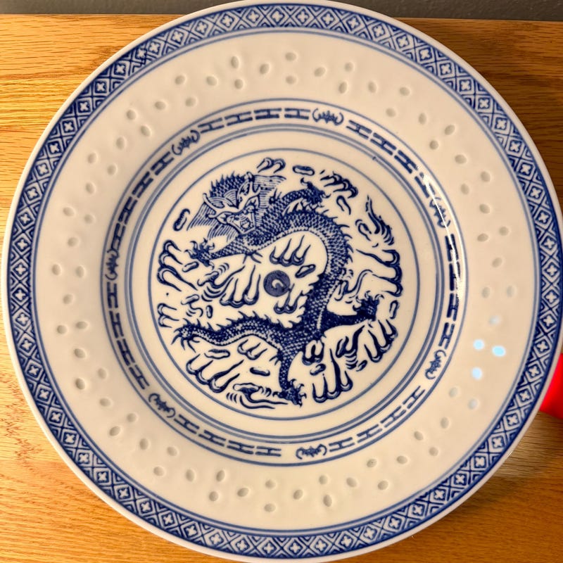 Blue Dragon Dinner Plates - Etsy