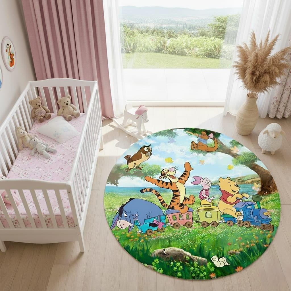 Winnie The Pooh Rug For Nursery
