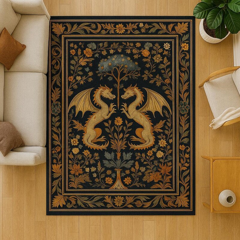 Gothic Rug - Etsy