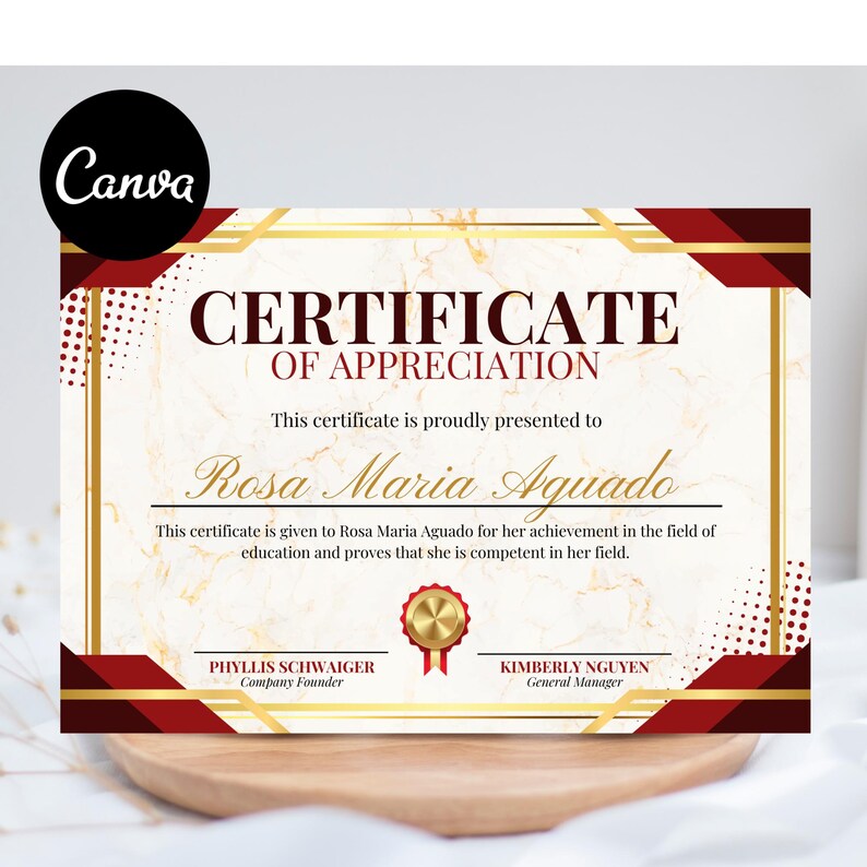 Certificate of Appreciation Template Canva | Editable Appreciation ...