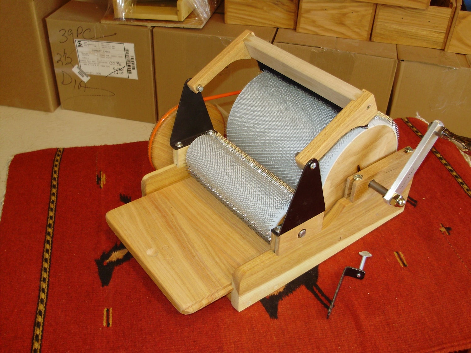 SCP, Manual Double, Drum Wool Carder, With Brush 90/120 Tpi - Etsy