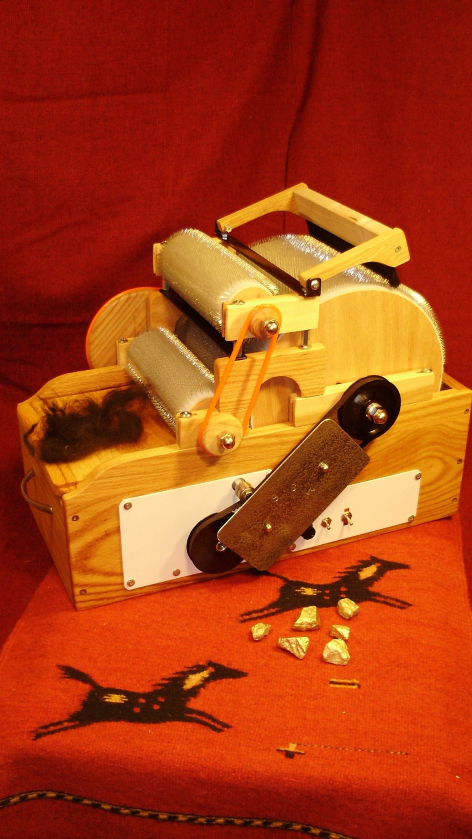 Drum Carder Jumbo Electric, Triple Drum - Etsy