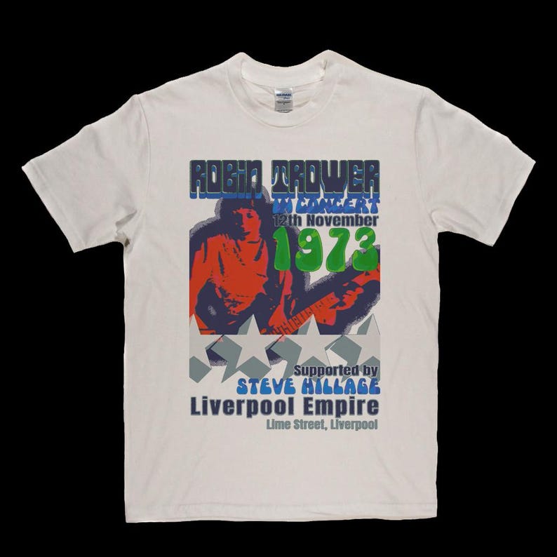 Robin Trower Steve Hillage Liverpool 1973 T-shirt - Etsy