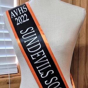 Personalized Sash, School Recognition Sash, Sports Sash, Honor Sash ...