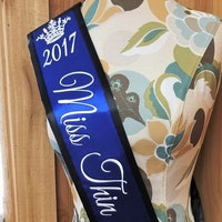 Embroidered Sash - Etsy