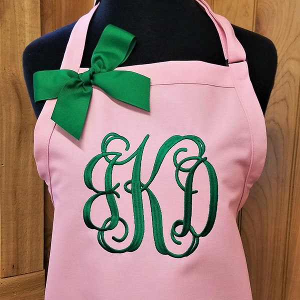 Monogrammed Aprons - Etsy